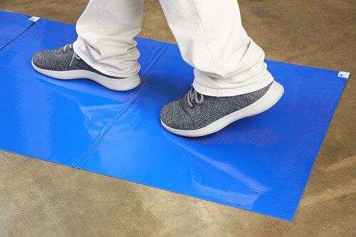 Cleanroom Sticky Mats, 36x36, Blue - 4 pads/30 sheets ea. | Cancer ...
