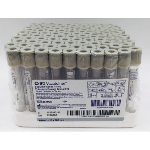 BD Hemogard™ Closure/gray Plastic Tubes, Case of 1000 | Cancer ...